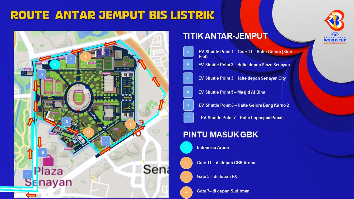 Ingin Nonton Piala Dunia FIBA 2023? Ini Aturan Kendaraan di Indonesia Arena GBK - mainbasket.com